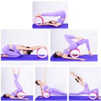 China Waist Shaping Yoga Roller Wheel Massage Yoga Wheel Back Training Yoga Circle for sale