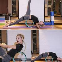 China Colorful Beginner Yoga Wheel , Yoga Back Roller Wheel With Thick Padding for sale