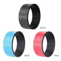 China Practical Anti Slip Yoga Roller Wheel PU Rubber Yoga Circle Full Body Back Training Tool for sale