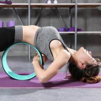 China TPE Yoga Roller Wheel  Fitness Pilates Circle Waist Shape Gym Workout Back Training Tool for sale