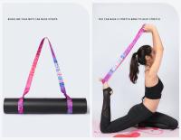 China Stretch Fitness Yoga Mat Sling , Adjustable Elastic Yoga Strap Belt Exercise for sale