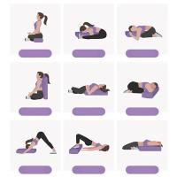 China Rectangular Yoga Bolster Cushion Organic Cotton Material For Massage for sale