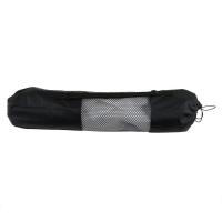 China Black Yoga Mat Carry Bag Exercise Fitness Carrier Nylon Mesh Center Adjustable Sports Carry Bags for sale