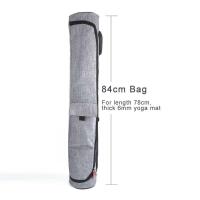 China Durable Canvas Yoga Mat Carry Bag / Yoga Backpack With Multifunctional Side Pockets for sale