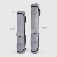 China Durable Canvas Yoga Mat Carry Bag / Yoga Backpack With Multifunctional Side Pockets for sale