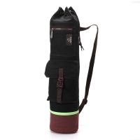 China Large Capacity Yoga Mat Carry Bag Carrier Durable Canvas Cotton Yoga Pilates Backpack for sale