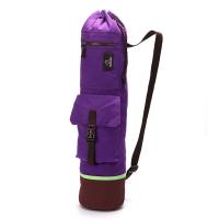China Large Capacity Yoga Mat Carry Bag Carrier Durable Canvas Cotton Yoga Pilates Backpack for sale