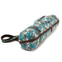 China Canvas Material Printed Yoga Bag , Sports Mat Bag Pilates Mat Backpack for sale