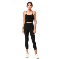 China Women Fitness Clothing Yoga Apparel Camisole Lady Cross Back Bra Vest Tank Top Underwear for sale