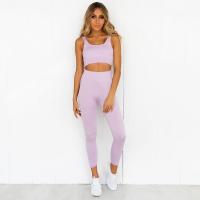 China Eco Friendly Workout Clothes Women Sports Bra and Leggings Set Gym Clothing Athletic Yoga Set for sale