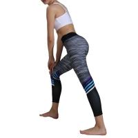 China Zebra Print Yoga Pants High Waist Women Fitness Energy Seamless Push Up Calf Length Pants for sale