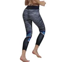 China Zebra Print Yoga Pants High Waist Women Fitness Energy Seamless Push Up Calf Length Pants for sale