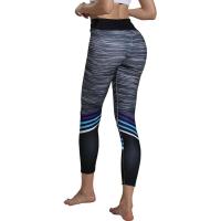 China Zebra Print Yoga Pants High Waist Women Fitness Energy Seamless Push Up Calf Length Pants for sale