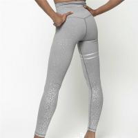 China Womens High Waisted Gym Leggings Sequin Glitter Running Gym Stretch Sport Pants for sale
