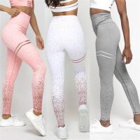 China Womens High Waisted Gym Leggings Sequin Glitter Running Gym Stretch Sport Pants for sale