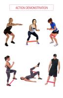 China Unisex Fitness Rubber Bands , Yoga Resistance Bands For Body Shaping for sale