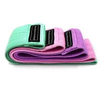 China Durable Hip Circle Resistance Band / Yoga Anti Slip Exercises Braided Elastic Band for sale