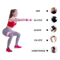 China Durable Hip Circle Resistance Band / Yoga Anti Slip Exercises Braided Elastic Band for sale
