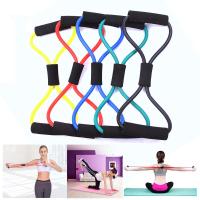 China 8 Word elastic pull rope exercises , Lightweight Yoga Resistance Rubber Bands for sale