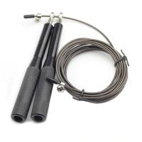 China Heavy Steel Wire Speed Jump Rope , Gym Skipping Rope For Boxing MMA Training Equipment for sale
