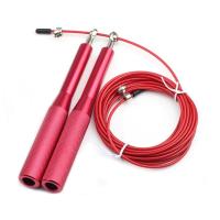 China Heavy Steel Wire Speed Jump Rope , Gym Skipping Rope For Boxing MMA Training Equipment for sale