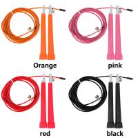 China Cable Steel Adjustable Jump Rope / Jump Skipping Ropes With ABS Handle for sale