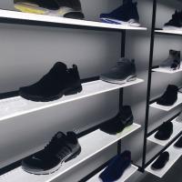 China Lit Acrylic Shelf For Shoe Shop for sale