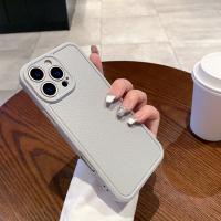 China Textured Leather Like Finish TPU Sleek Phone Case Scratch Resistant for sale