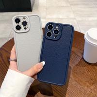 China Textured Leather Like Finish TPU Sleek Phone Case Scratch Resistant for sale