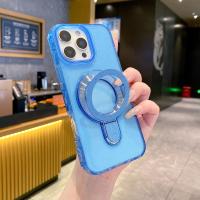 China TPU MagSafe Compatible Phone Case Drop Protection with Rhinestone Lens Ring for sale