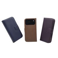 China Genuine Leather Flip Wallet Phone Case Waterproof Shockproof Customizable Logo for sale