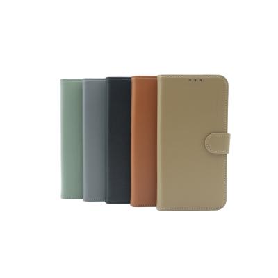 China TPU Bio Based Vegan Bamboo Fiber Flip Cover Phone Case With 3 Card Slots for sale