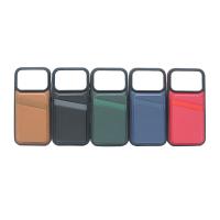China Sleek Leather Wallet Phone Case with Built in Stand Card Slot for sale