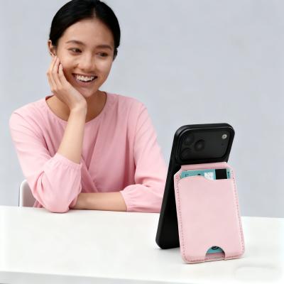 China Standing Magsafe Card Wallet 4 Cards With Kickstand Function for sale