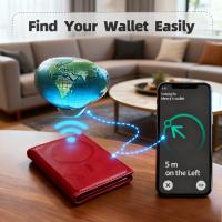 China 6 Cards Magsafe Card Wallet With Built In FINDMY Kickstand Function for sale