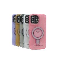 China TPU MagSafe Compatible Phone Case Drop Protection with Rhinestone Lens Ring for sale