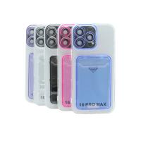 China Cell Phone Clear TPU Case Slim Fit With Built In Card Slot for sale
