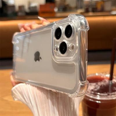 China Arc Edges Hybrid Silicone Phone Case Lightweight Slim with 4 Corners Airbags for sale