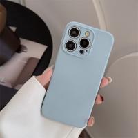 China Raised Camera Edges Slim Silicone Phone Case Drop Protection Customizable for sale