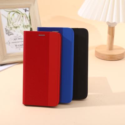 China Oxford Fabric Flip Wallet Phone Case Built in Kickstand Waterproof for iPhone 15 Pro Max for sale
