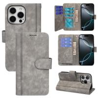 China Magnetic Buckle Flip Card Wallet Phone Case with Non Slip Card Slot for sale