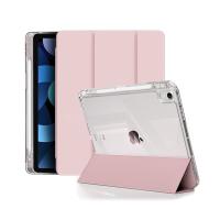 China Transparent Back iPad Tablet Case Shockproof with Tri Fold Stand for sale