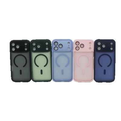 China Matte Magsafe Silicone TPU Phone Case Shock Resistant Smooth with Drop Protection for sale