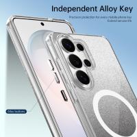 China For Customizable Logo Samsung Galaxy S25 Ultra Gradient Glitter Magnetic Phone Case Clear Shockproof Cover for sale
