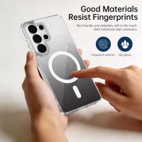 China For Customizable Logo Samsung Galaxy S25 Ultra Gradient Glitter Magnetic Phone Case Clear Shockproof Cover for sale