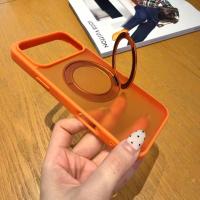 China Customized Logo 360° Rotatable Semi-Transparent  MagSafe Phone Case Direct sales from the source factory for sale