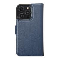 China Customizable Logo  Litchi Grain Leather Detachable Wallet Case Phone Case Manufacturer for sale