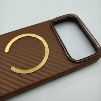 China Carbon Fiber Material Leather Phone Case for sale