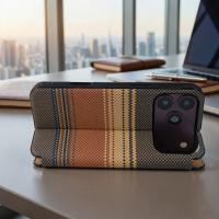 China Aramid Fiber Flip Wallet Case With OEM/ODM Service for sale