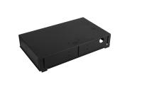 China Bending Aluminum Sheet Metal Powder Coating Black Battery Box Stamping Parts for sale